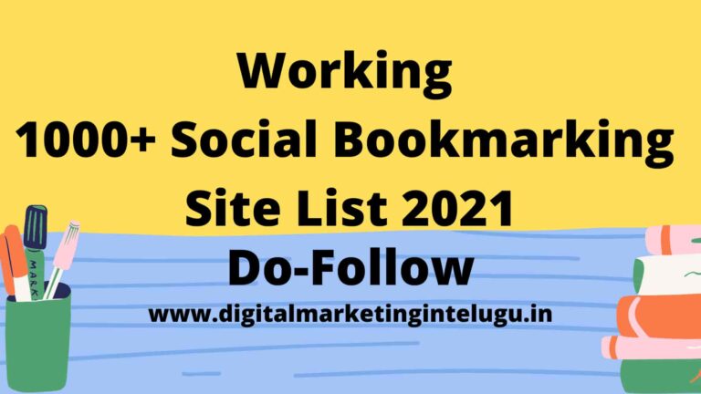 Best 1000+ Social Bookmarking Sites List 2022 | Social Bookmarking Sites